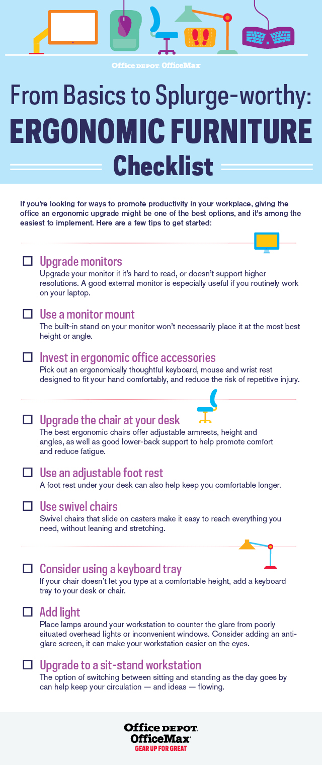 From Basics to Splurgeworthy- Ergonomic Furniture Checklist