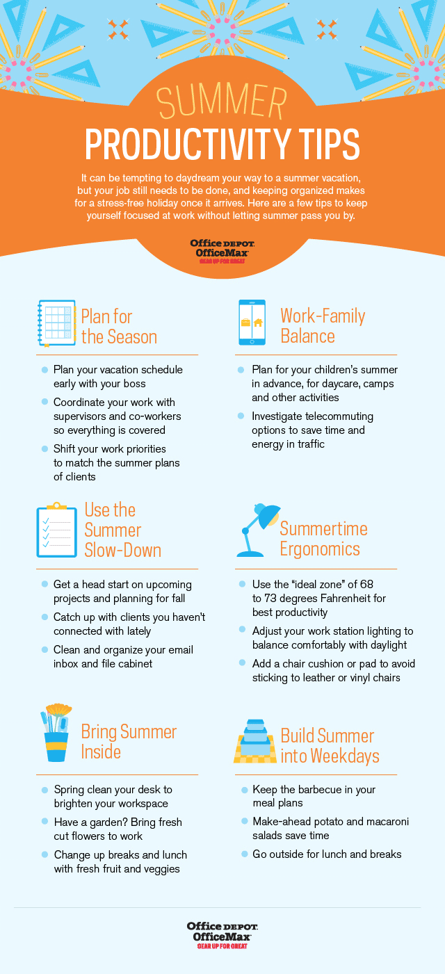 summer-productivity tips